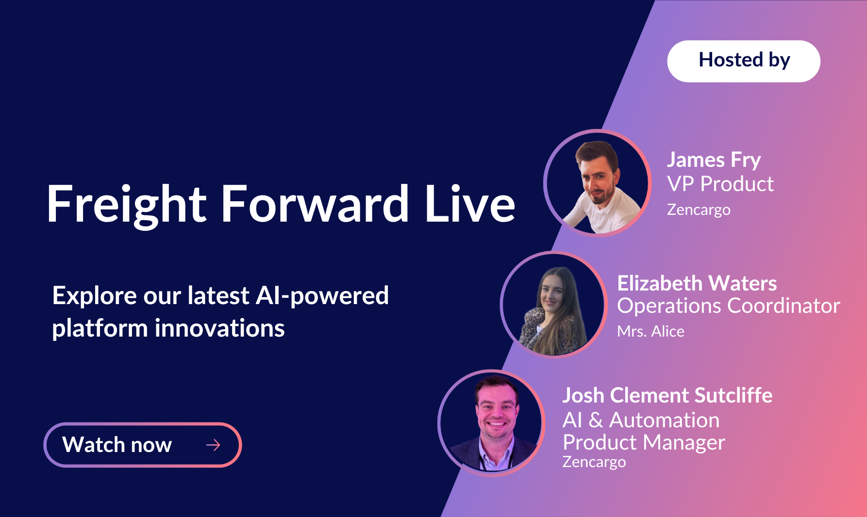 On demand webinar - Freight Forward Live